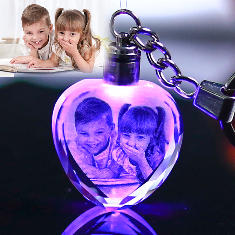 LASER ENGRAVED CRYSTAL GLASS KEY CHAIN – Atrium Smart Tech